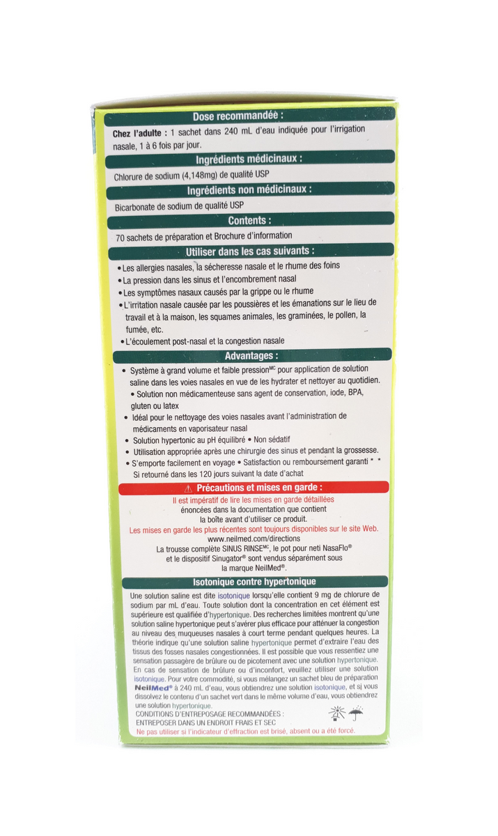 NeilMed Sinus Rinse Extra Strength, 70 packets – Green Valley Pharmacy