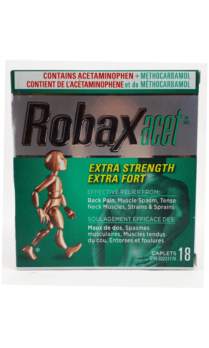 Robaxacet Extra Strength, 18 caplets – Green Valley Pharmacy