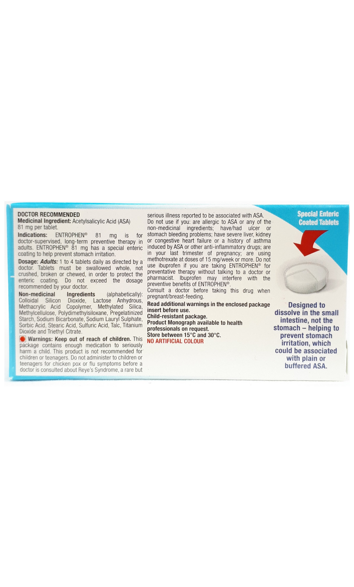 Entrophen Daily Low Dose ASA 81mg – Green Valley Pharmacy