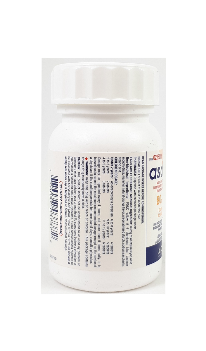 asatab, 80mg, Chewable, Orange Flavor, 100 tablets – Green Valley Pharmacy