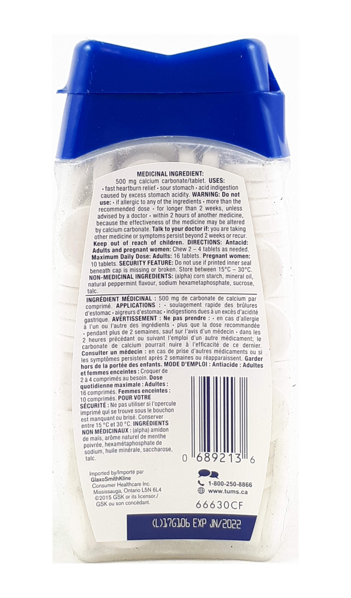 Tums, Regular Strength, 150 tablets – Green Valley Pharmacy