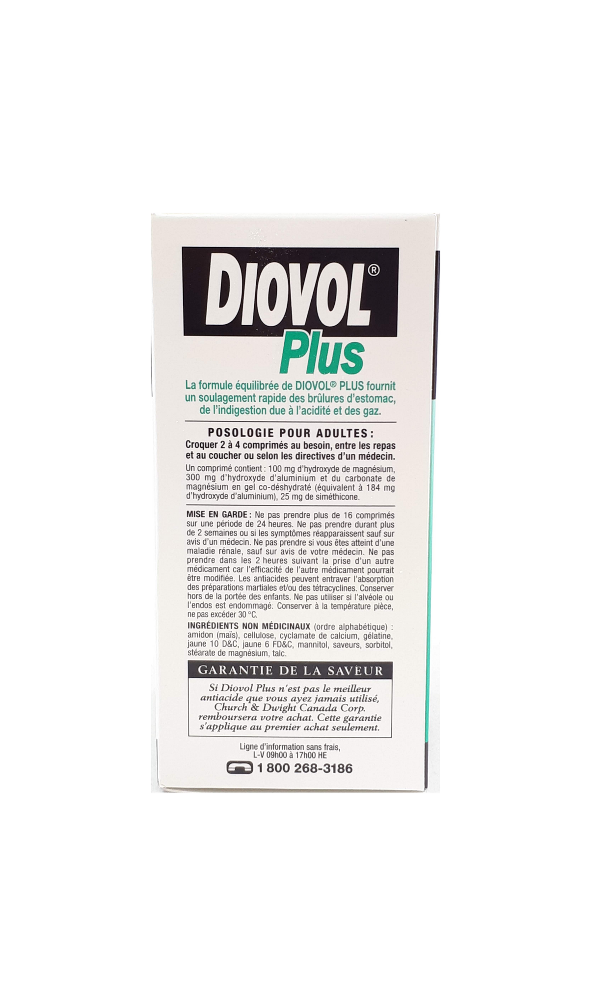 Diovol Plus, 100 chew tablets – Green Valley Pharmacy