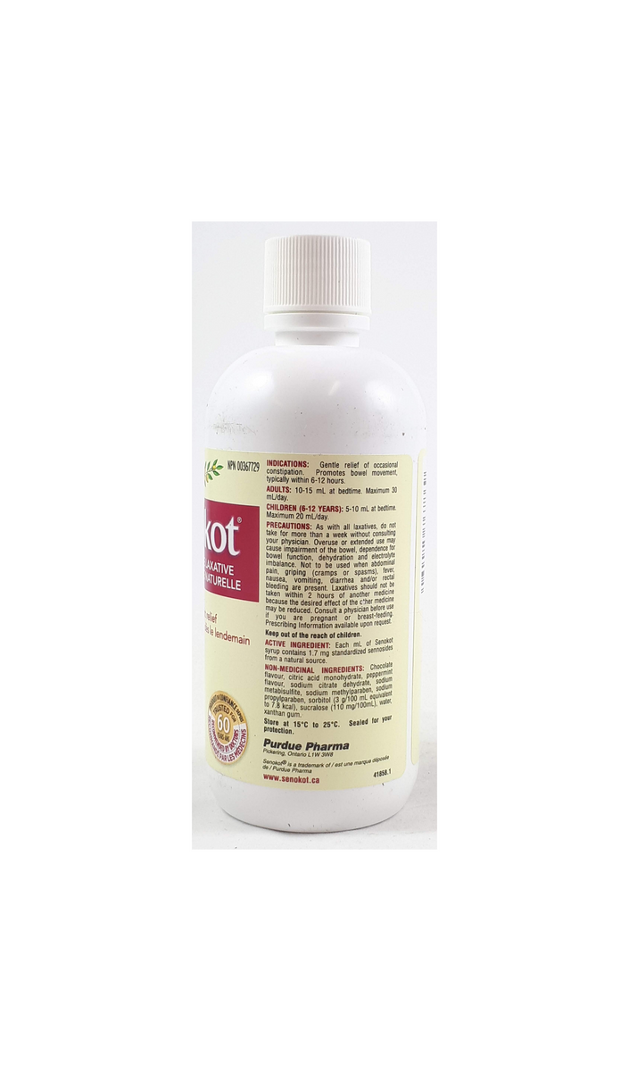 Senokot Syrup, 250 mL – Green Valley Pharmacy