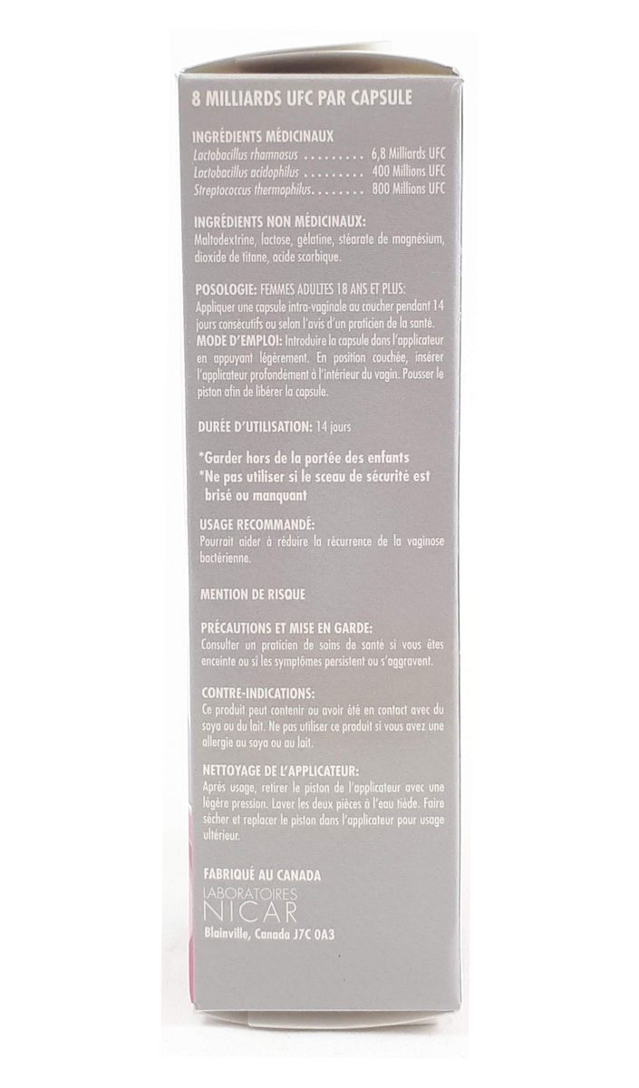 Probaclac, Vaginal Probiotics, 14 capsules – Green Valley Pharmacy