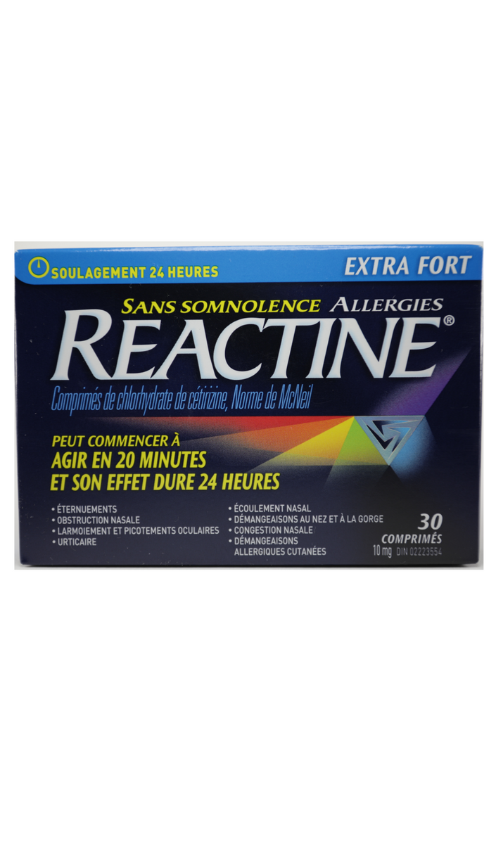Reactine Extra Strength, 30 Tablets – Green Valley Pharmacy